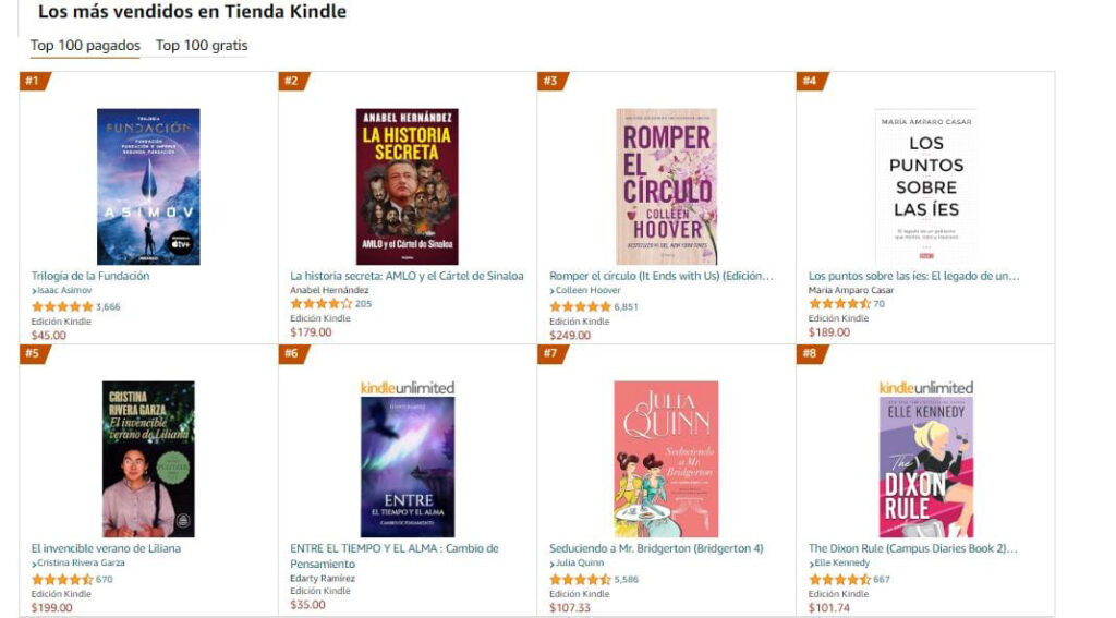 Gana en Preventa Rango de Best Seller en Amazon Libro de Edarty Ramírez