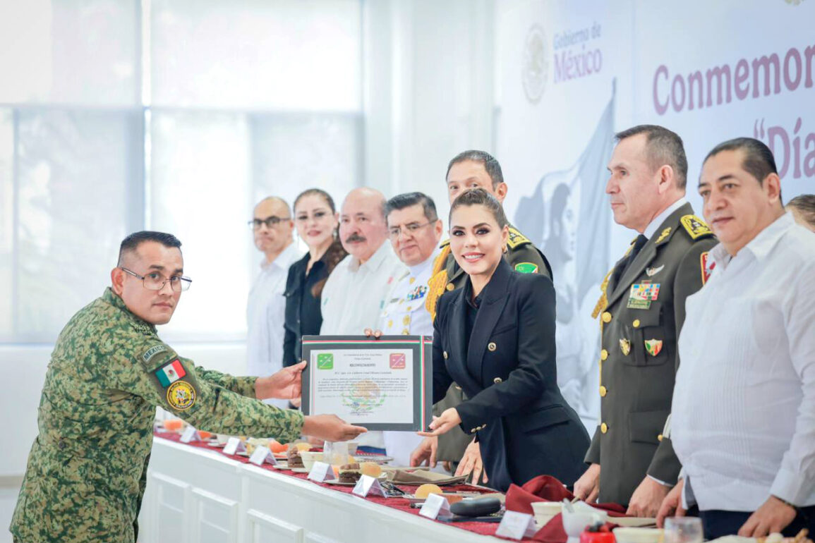 Evelyn Salgado conmemora el 112 Aniversario del Ejército Mexicano